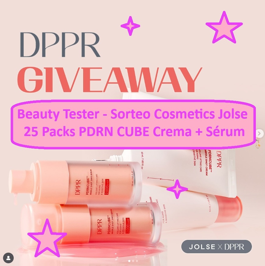 Sorteo Cosmetics Jolsen de 25 Lotes Sérum + Crema PDRN CUBE